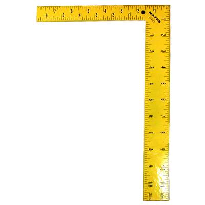 Mayes 10222 12" Yellow Steel Square - Overstock - 11631456