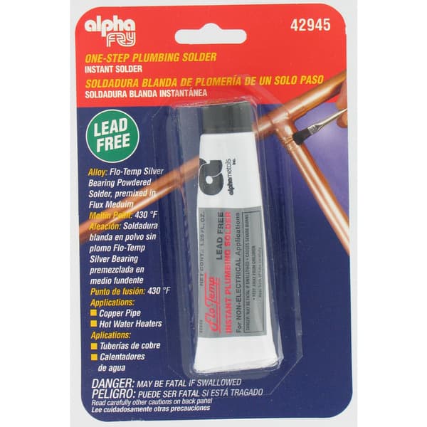 Alpha Fry AM42945 Flo-Temp Lead-Free Instant Plumbing Solder - Bed Bath ...