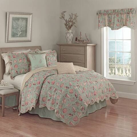 Waverly Shore Thing Reversible Cotton Quilt Set - Overstock - 11642078