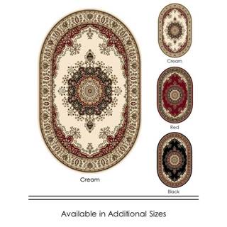 Home Dynamix Regency Collection Traditional Multicolor Oval Area Rug ...