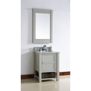 26 Inch Single Sink Vanity in Grey - Bed Bath & Beyond - 11651218