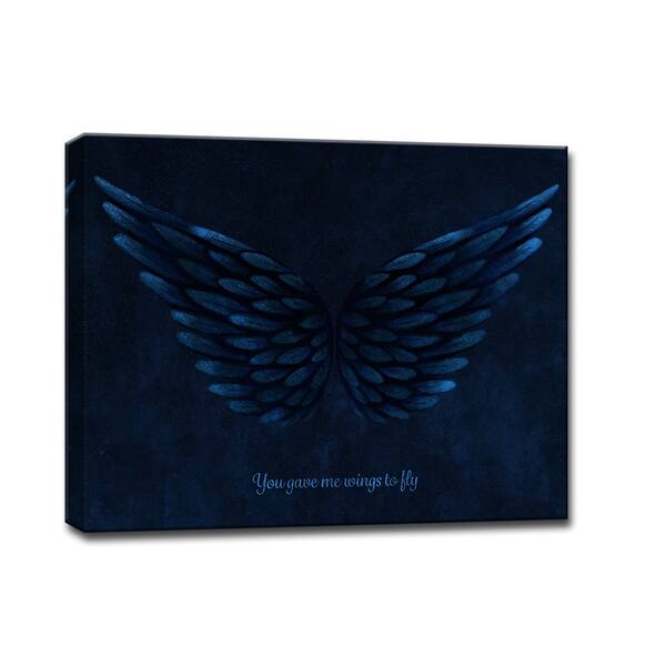 You gave me Wings to Fly' Romantic Wrapped Canvas Wall Art - Bed Bath ...