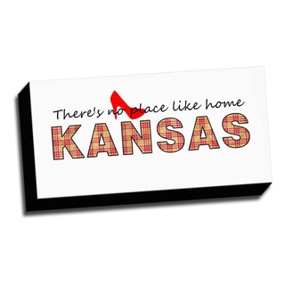 Kansas Slogan 10x20 Quotes Art Printed on Framed Ready to Hang Canvas ...