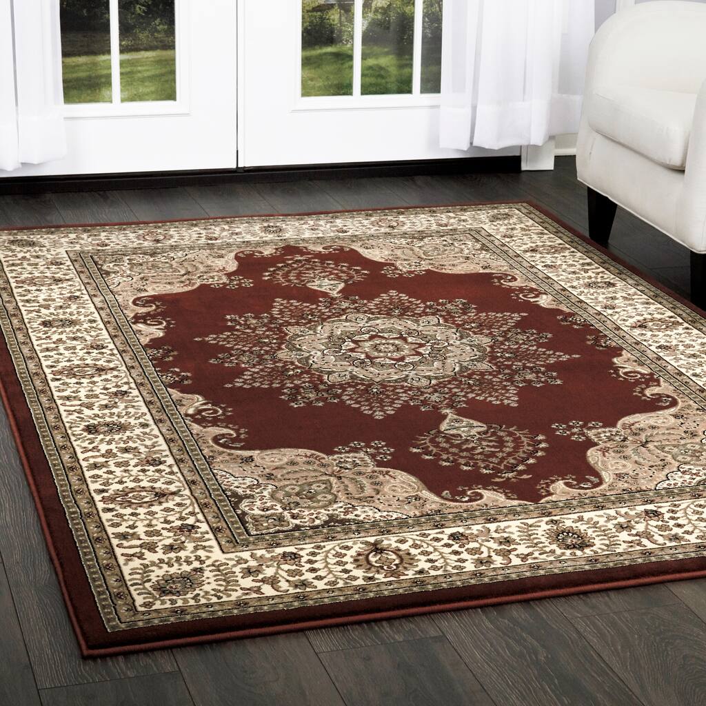 Home Dynamix Triumph Collection Traditional Area Rug (3'9"X5'2 ...
