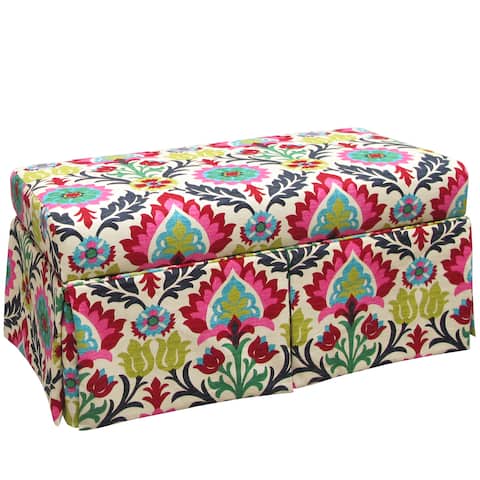 Skyline Furniture Kids Skirted Storage Bench in Santa Maria Desert ...