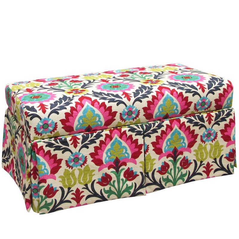 Skyline Furniture Kids Skirted Storage Bench in Santa Maria Desert ...