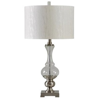 Steel And Glass Table Lamp - Bed Bath & Beyond - 11655277