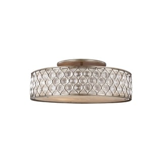 Feiss Lucia 6 Lights Burnished Silver Flushmount - Bed Bath & Beyond ...