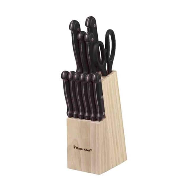 13 Piece Set of Magic Chef Knives with Wood Block - Bed Bath & Beyond ...