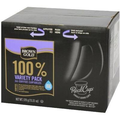Brown Gold Coffee Variety Pack K-Cup Portion Pack for Keurig Brewers ...