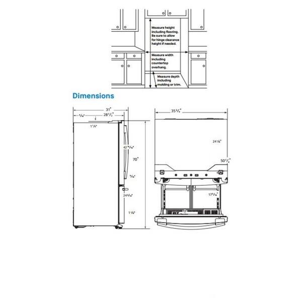 Samsung 36-inch Counter Depth French Door Refrigerator - Bed Bath ...