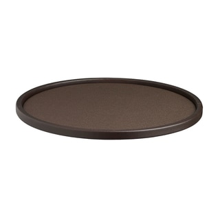Kraftware Cosmopolitan 14-inch Round Serving Tray With .5-inch Rim ...