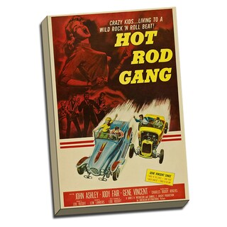 Hot Rod Gang Movie Poster Retro Art Printed on Ready to Hang Framed ...