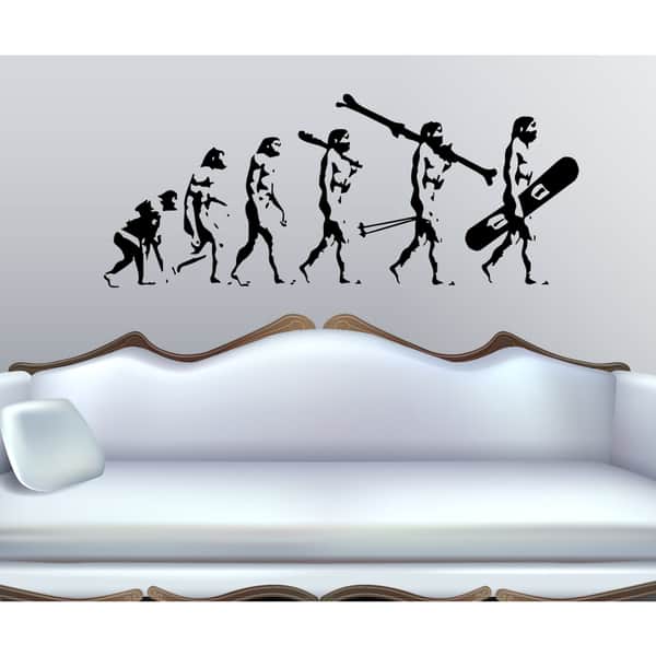 Evolution Surfing Wall Art Sticker Decal - Bed Bath & Beyond - 11673281