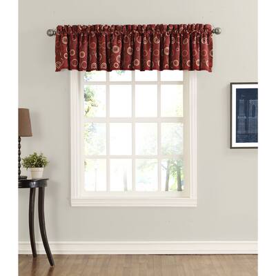 Sun Zero Gail Room Darkening Window Valance - Overstock - 11678933