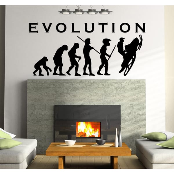 Evolution evolutionary chain Snowmobile Wall Art Sticker Decal - Bed ...