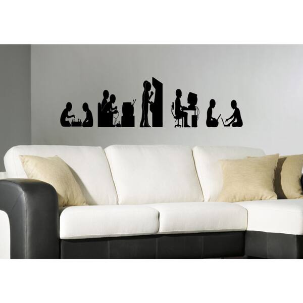 Evolution evolutionary chain computer Kids Wall Art Sticker Decal - Bed ...