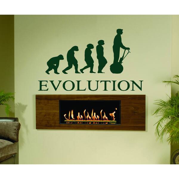 Evolution evolutionary chain Segway Kids Wall Art Sticker Decal Green ...