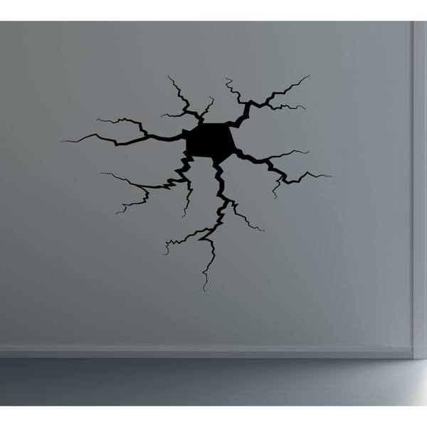 Crack hole Wall Art Sticker Decal - Bed Bath & Beyond - 11684100