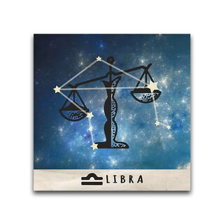 Libra Zodiac Metal Printed on Metal - Bed Bath & Beyond - 11686534
