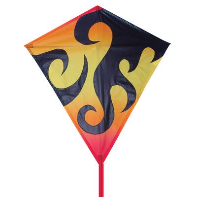 Hot Flames 30-inch Diamond Kite - Overstock - 11690774
