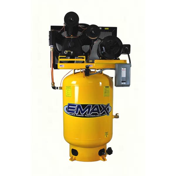 EMAX Industrial Plus 10 HP 1-Phase 2-Stage 120-gallon Horizontal ...