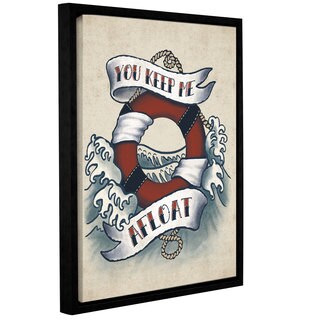 Janelle Penner's 'Sailor Wisdom II-1' Gallery Wrapped Floater-framed ...