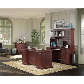 Bennington Executive Desk 4 Piece Office Suite from kathy ireland Home ...