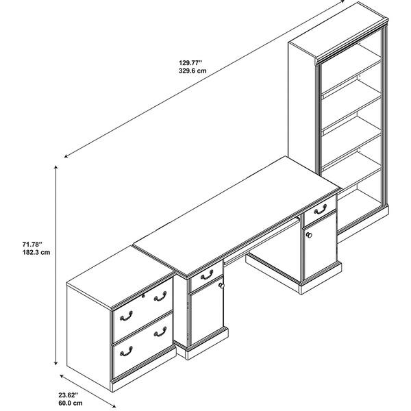 Bush Furniture Bennington Desk with Storage - Bed Bath & Beyond - 11704531