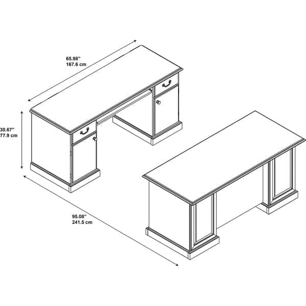 Bennington Desk with Credenza by Bush Furniture - Bed Bath & Beyond ...
