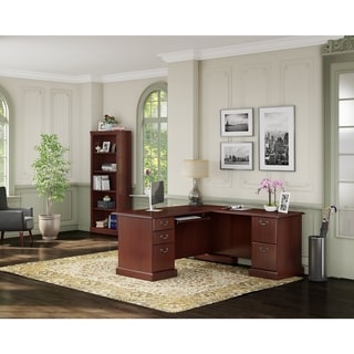 Bennington L Desk with Bookcase by Bush Furniture - Bed Bath & Beyond ...