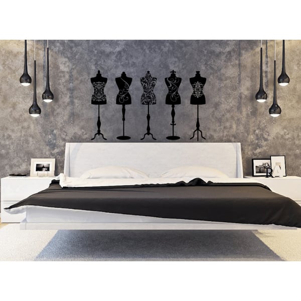 Beautiful mannequin fashion design Wall Art Sticker Decal - Bed Bath ...