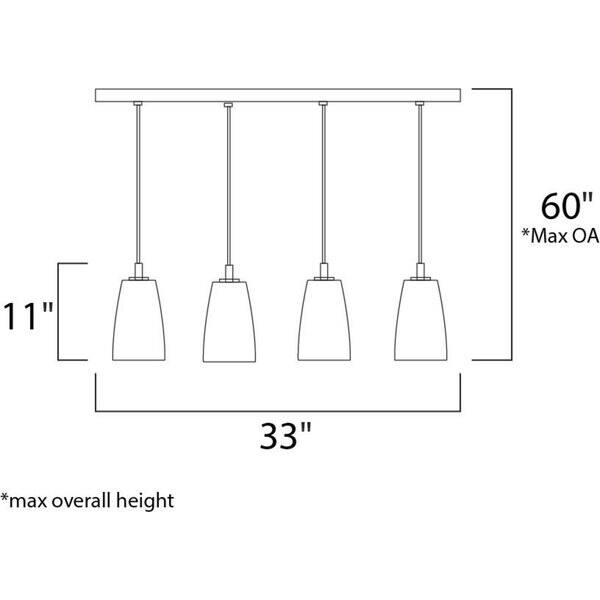 Carte LED Linear Pendant Light Fixture - Bed Bath & Beyond - 11710978