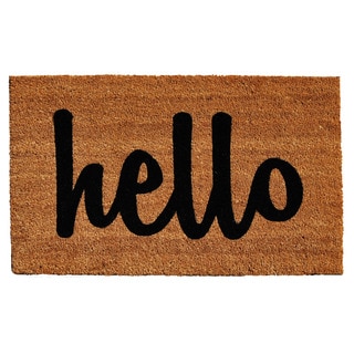 Cursive 'Hello' Doormat (2' x 3') - Bed Bath & Beyond - 11717636