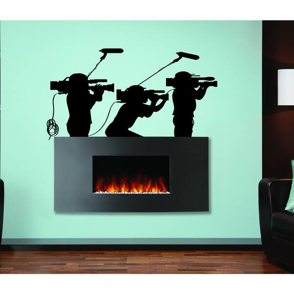 Filming operator cinema journalist columnist newsman Wall Art Sticker ...