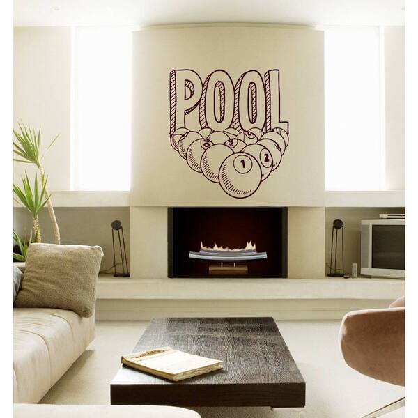 Billiards pool ball Wall Art Sticker Decal Red - Bed Bath & Beyond ...