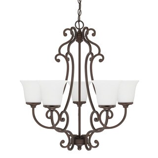 Terrace 5-light Burnished Bronze Chandelier - Bed Bath & Beyond - 11762959