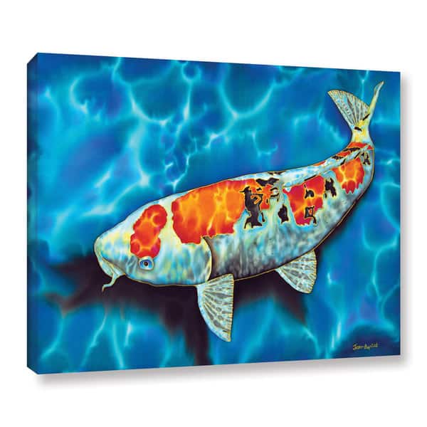 Daniel Jean-Baptiste's 'Big Fat Koi' Gallery Wrapped Canvas - Bed Bath ...