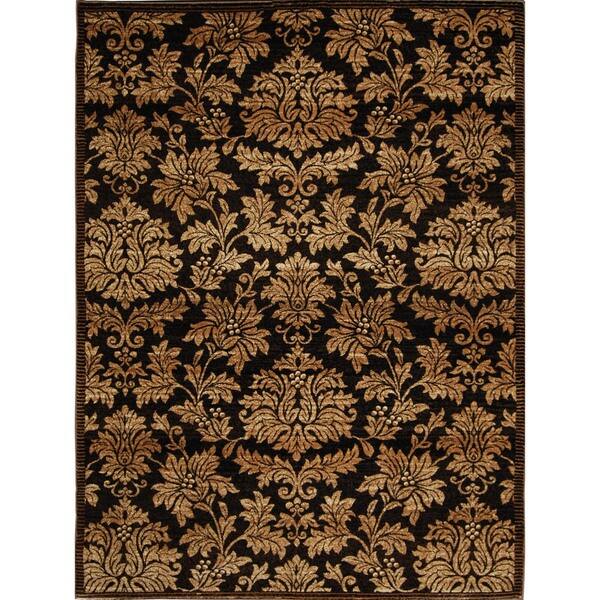Home Dynamix Triumph Collection Traditional Brown/Gold Area Rug - Bed ...