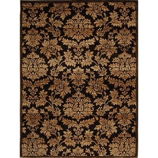 Home Dynamix Triumph Collection Traditional Brown/Gold Area Rug - Bed ...