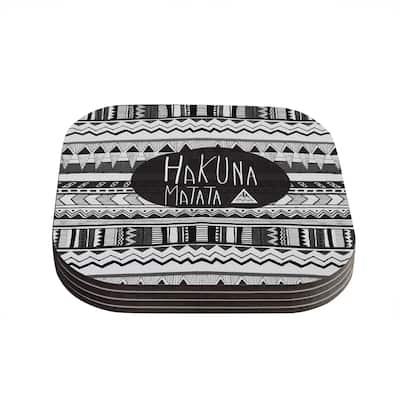 Vasare Nar 'Hakuna Matata' Coasters (Set of 4) - Overstock - 11776712