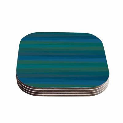 Trebam 'Trokuti V2' Green Blue Coasters (Set of 4) - Overstock - 11777051