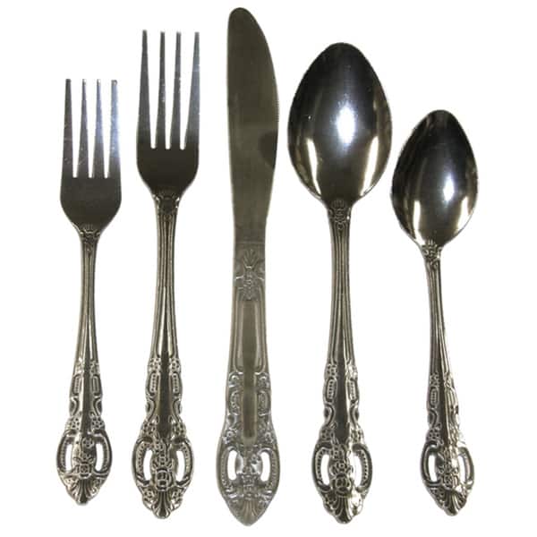 Bellamo Stainless Steel 45-piece Classic Flatware Set (As Is Item ...