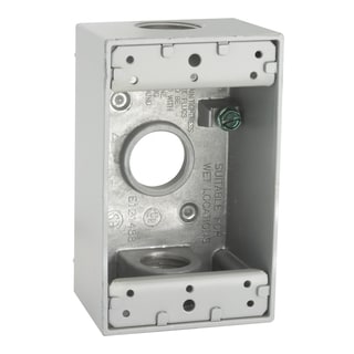 Raco 5324-1 4-1/2" X 2-3/4" Die Cast Aluminum Single Gang Box - Bed ...
