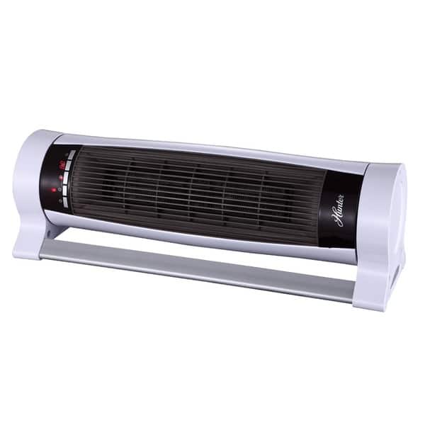 Hunter HPH15-E White Vertical and Horizontal Oscillating Digital ...