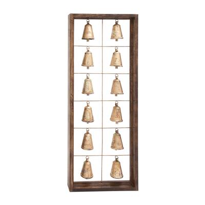 The Spiritual Wood Metal Bell Frame - Overstock - 11828227