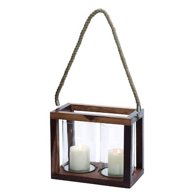 Two Hurricane Lights With Stainless Steel And Glass Construction ...