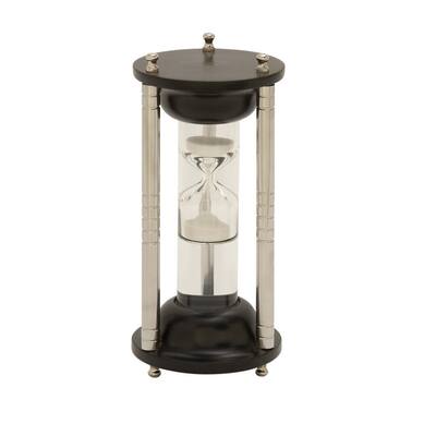 Inspiring Wood Aluminum Glass Floating Sand Timer - Overstock - 11829216