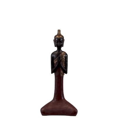 Spiritual Resin Buddha Sitting In Cross Legged Position Figurine In ...