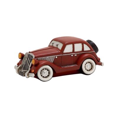 Maroon Polished Fantastic Polystone Car Piggy Bank - Overstock - 11833681